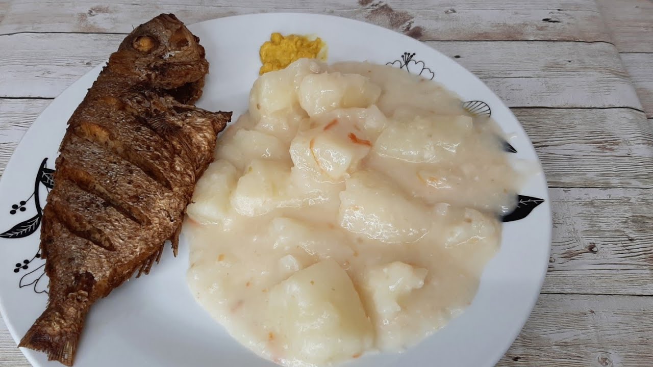 Muhogo wa Nazi /Cassava with Coconut Milk With Swahili and English ...