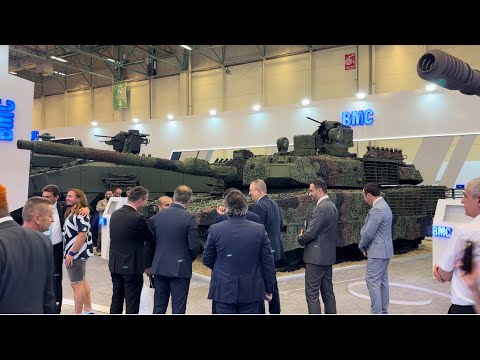 Altay Tankı motor çalıştırıyor - IDEF 2023 BMC