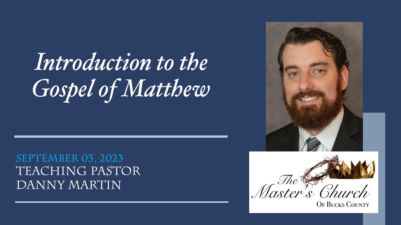Introduction to the Gospel of Matthew - YouTube