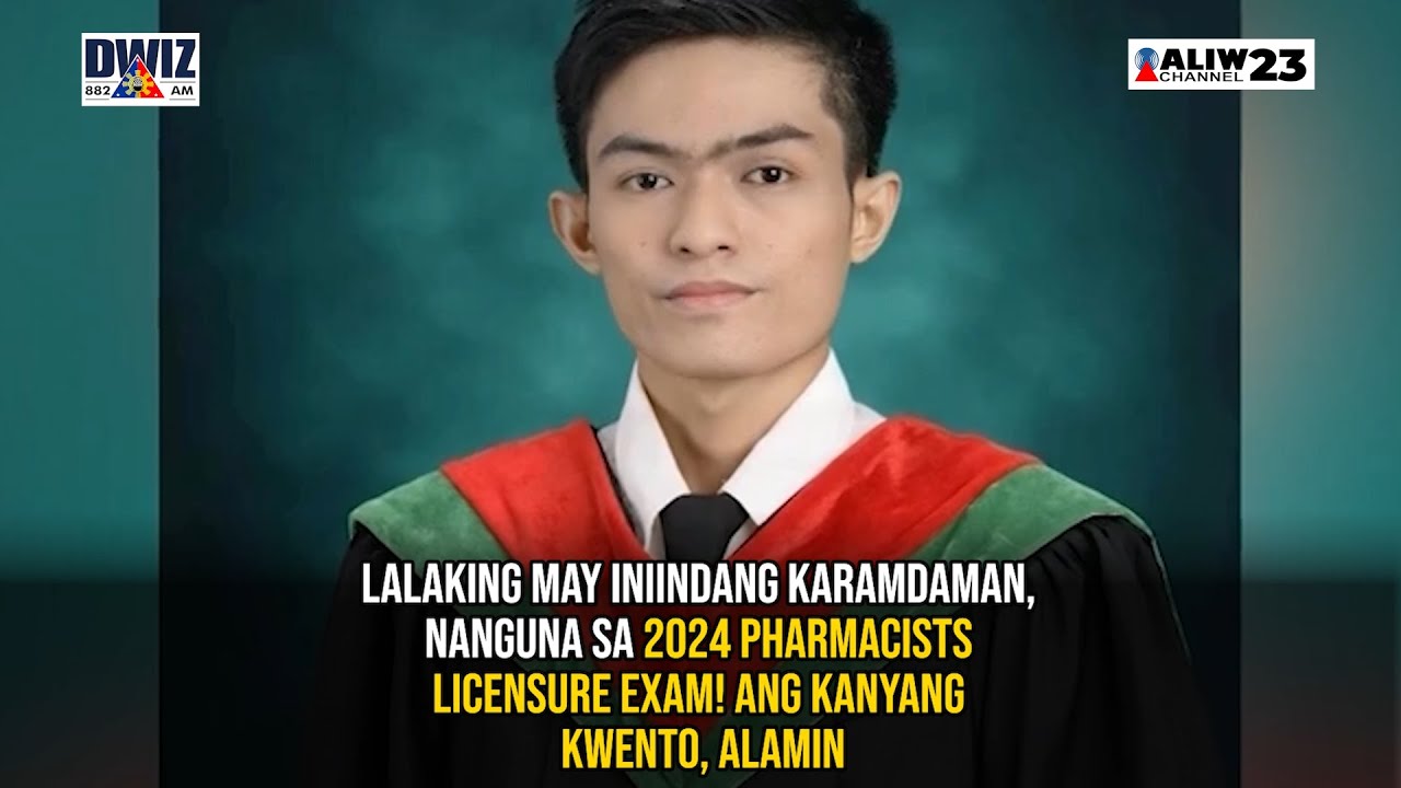 LALAKING MAY INIINDANG KARAMDAMAN, NANGUNA SA 2024 PHARMACISTS ...