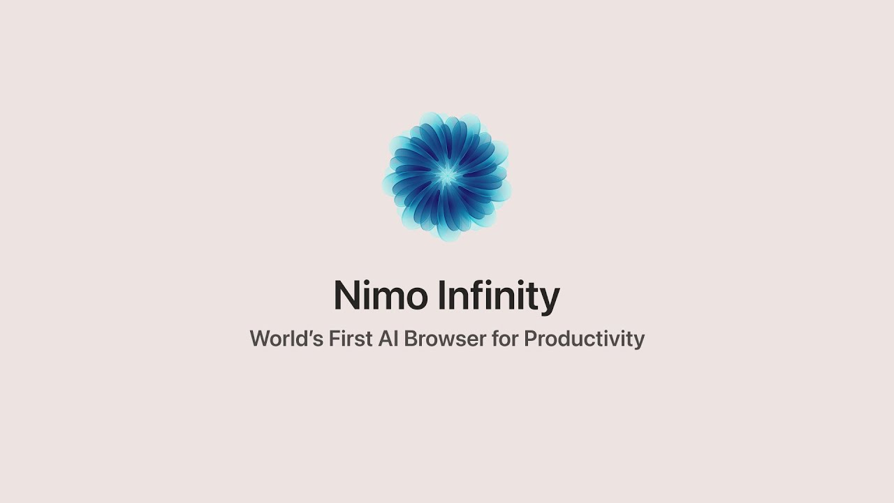 Nimo Infinity - Introducing the World’s First AI Browser for Productivity. - YouTube