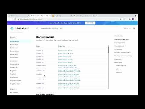 Tailwind CSS - Border classes to control the radius, width, color ...