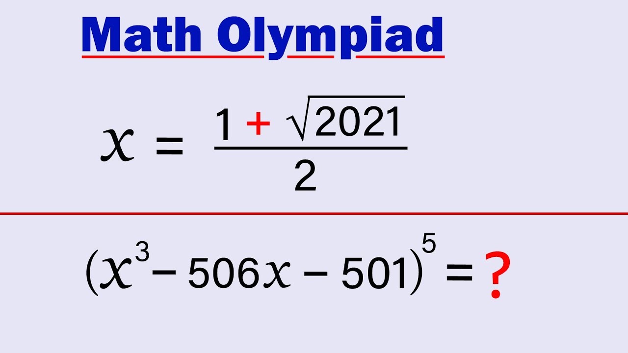 Math Olympiad | Nice Algebra Problem | VIJAY Maths - YouTube