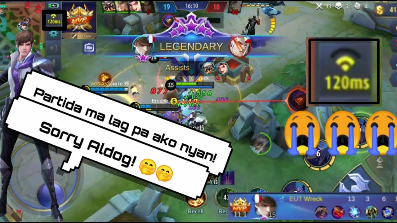 GUSION GAMEPLAY IN 120MS UNSTABLE PING | MOBILE LEGENDS PHILIPPINES ...
