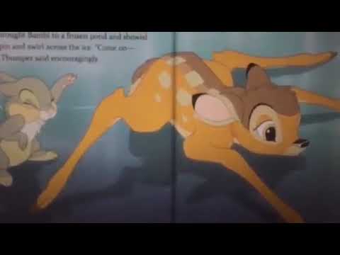 Disney Bambi children's book read along story book fun - YouTube