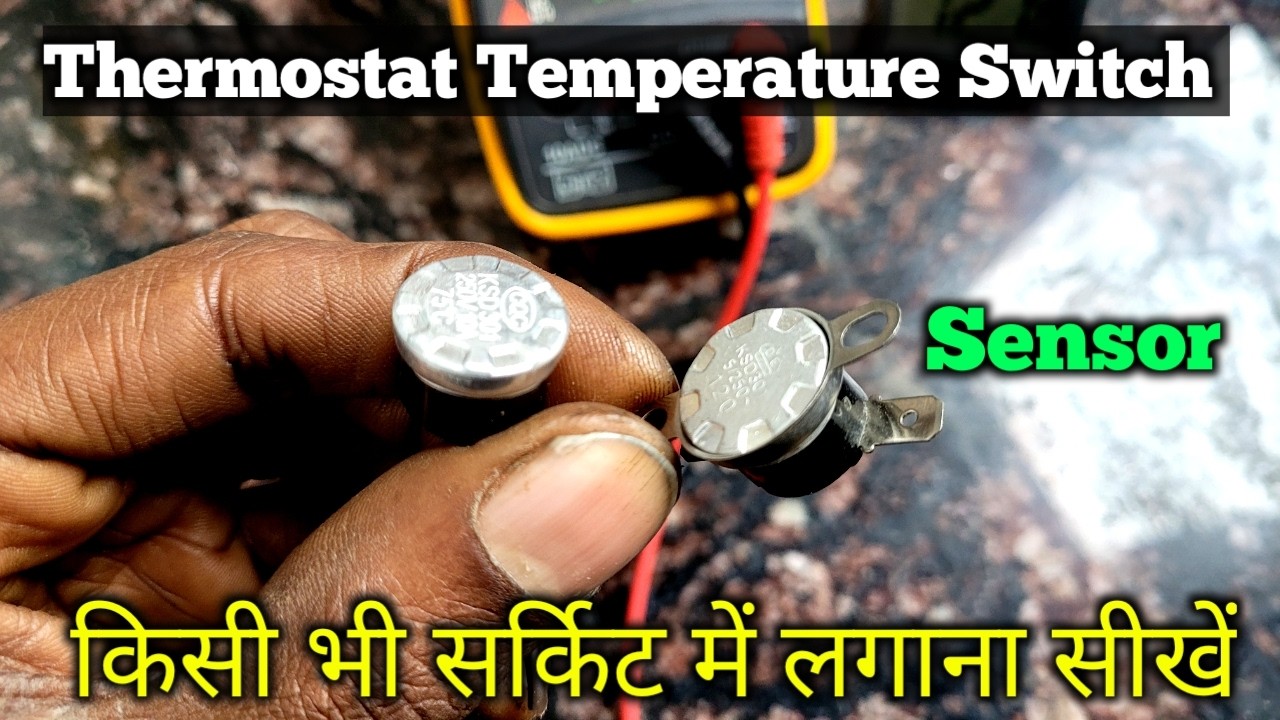 How To Thermostat switch working | Temperature Thermistor Circuit use ...