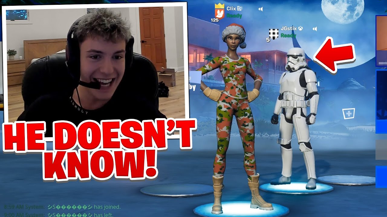 Clix TROLLS a CLUELESS FAN - YouTube