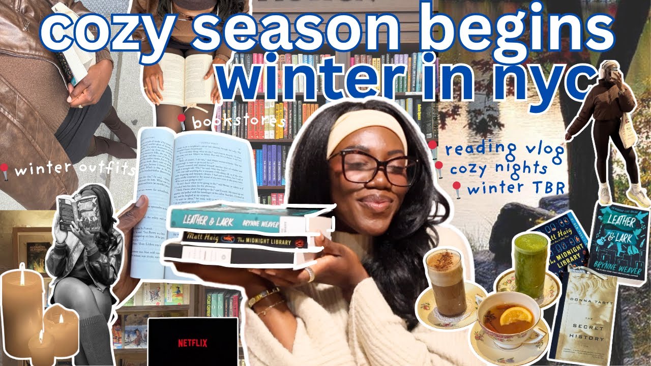 first week of winter in NYC 📚 ️🕯️🚕 cozy days, bookstores, winter TBR ...