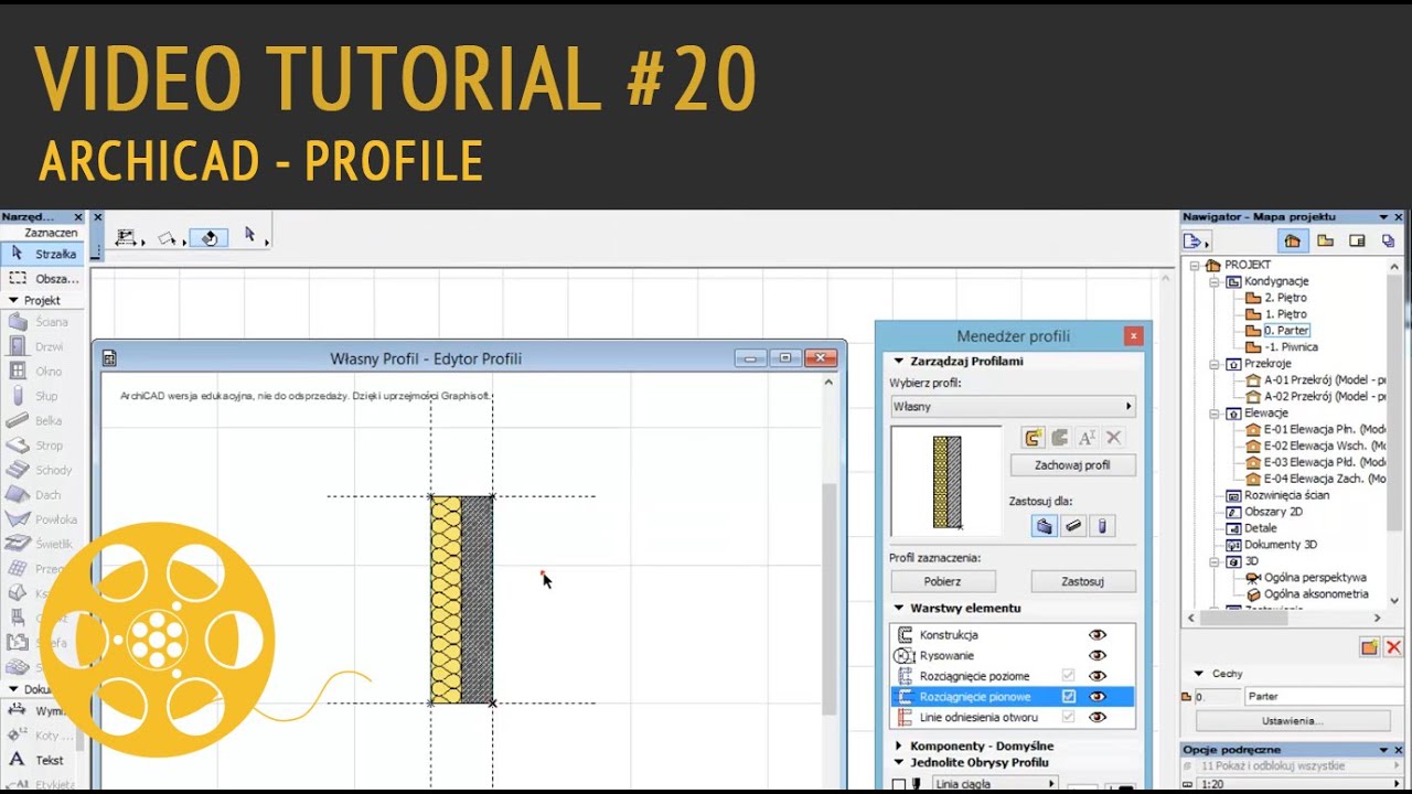 ARCHICAD - PROFILE - TUTORIAL - CGWISDOM.PL - YouTube