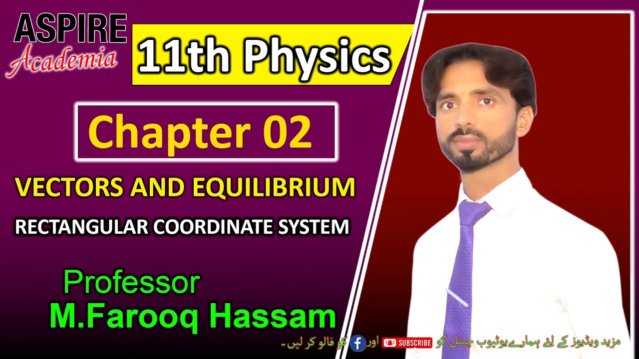 Rectangular Coordinate system / Vector and Equilibrium / First year Physics / Chapter 2 / aspire ...