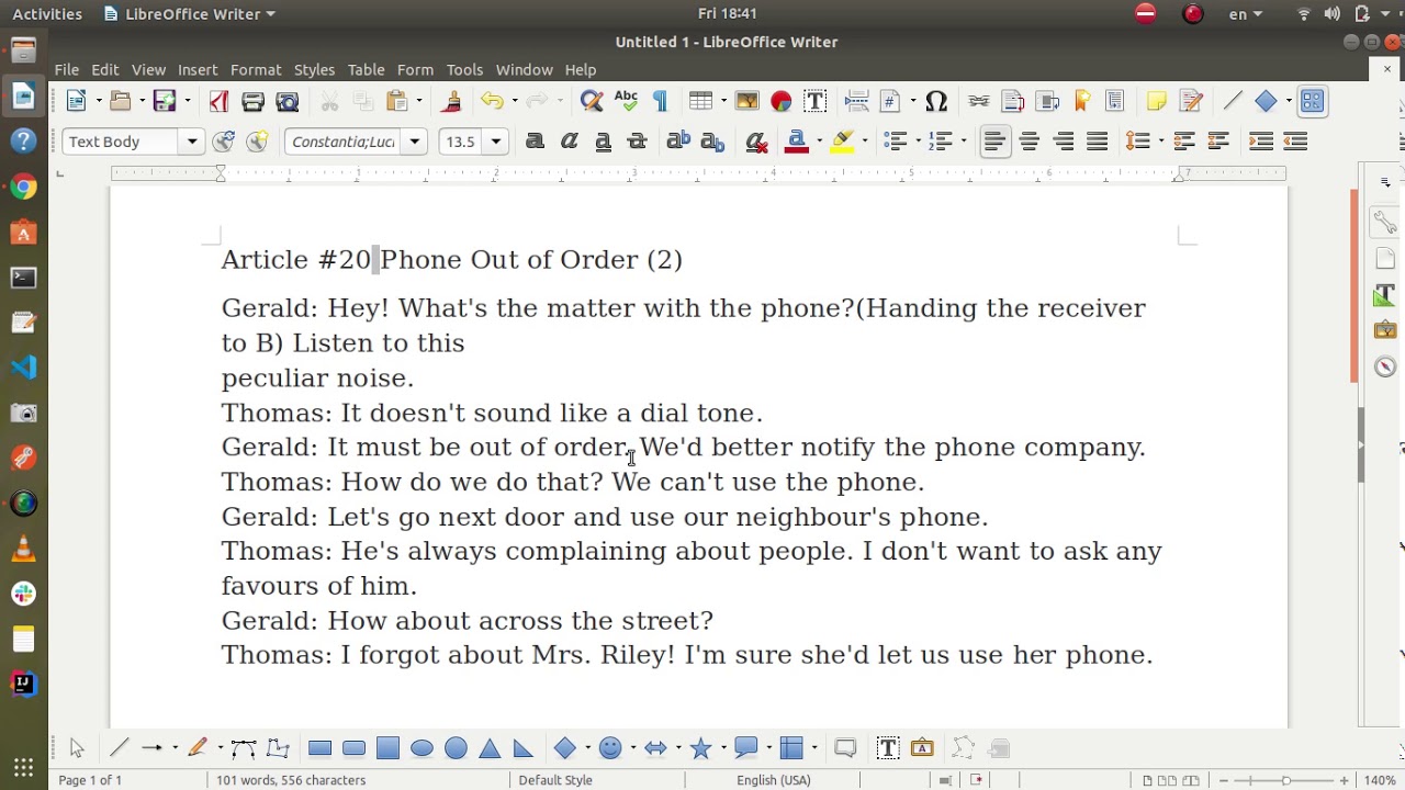Day 20 - Listening - Phone out of order - YouTube