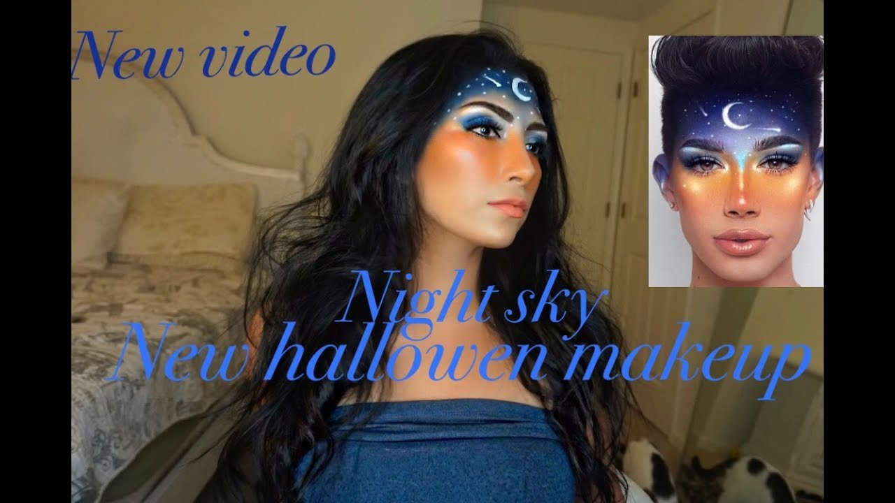 Night Sky Halloween Makeup / James Charles Inspired Makeup - YouTube