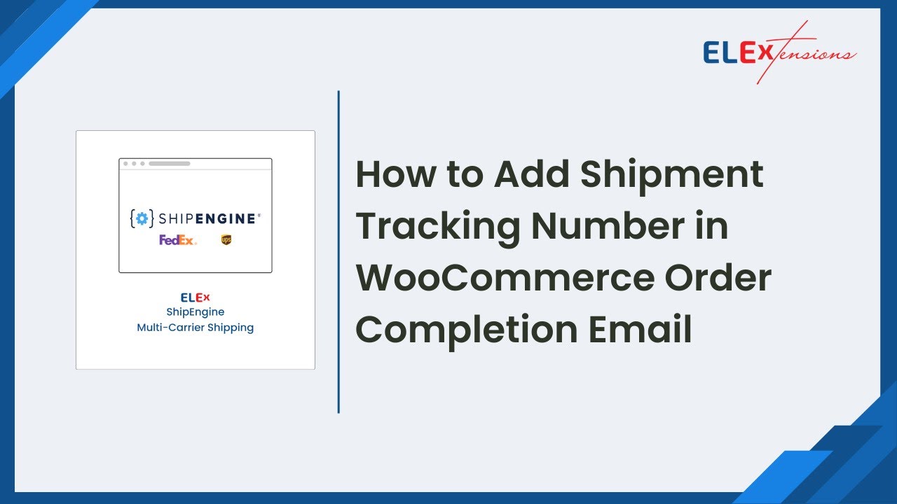How to send shipment tracking number in WooCommerce Order completion email - YouTube