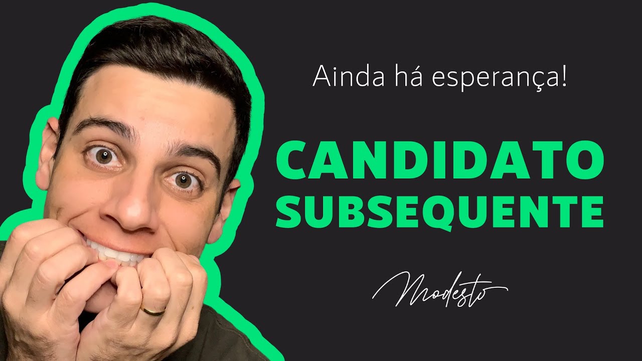 Aprovado subsequente ou remanescente : o que é isso? - YouTube