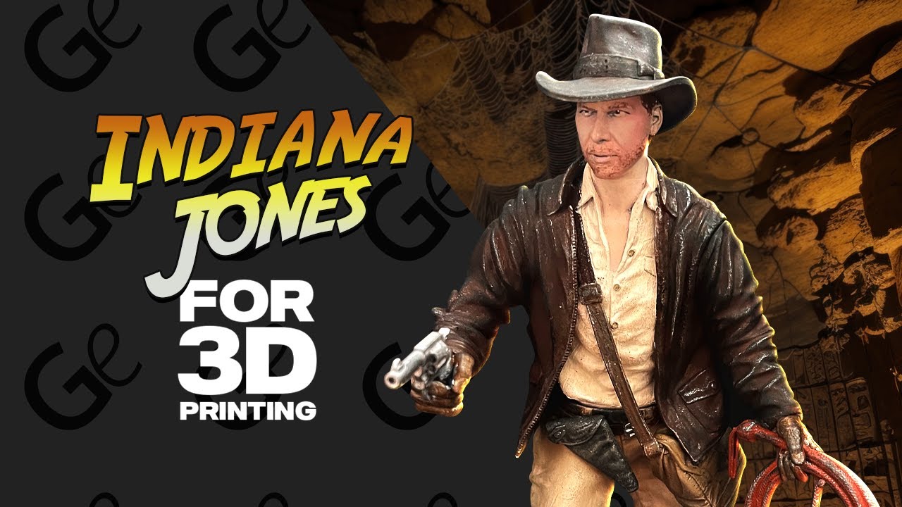 Indiana Jones 3D Printing Figurine | Make Game Real - YouTube