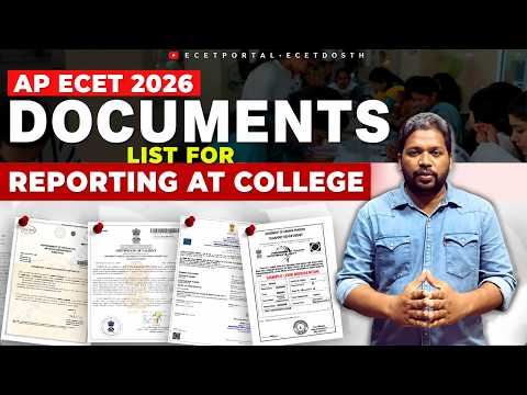 AP ECET 2026 Counselling: Certificates Required for College Reporting | Complete List 📄🚨