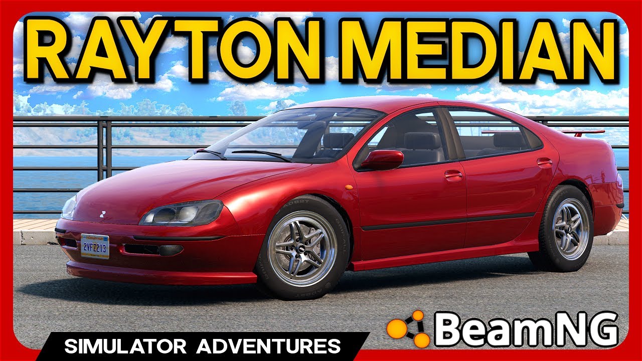 New CURVY 90s Sedan Mod! BeamNG Rayton Median - YouTube