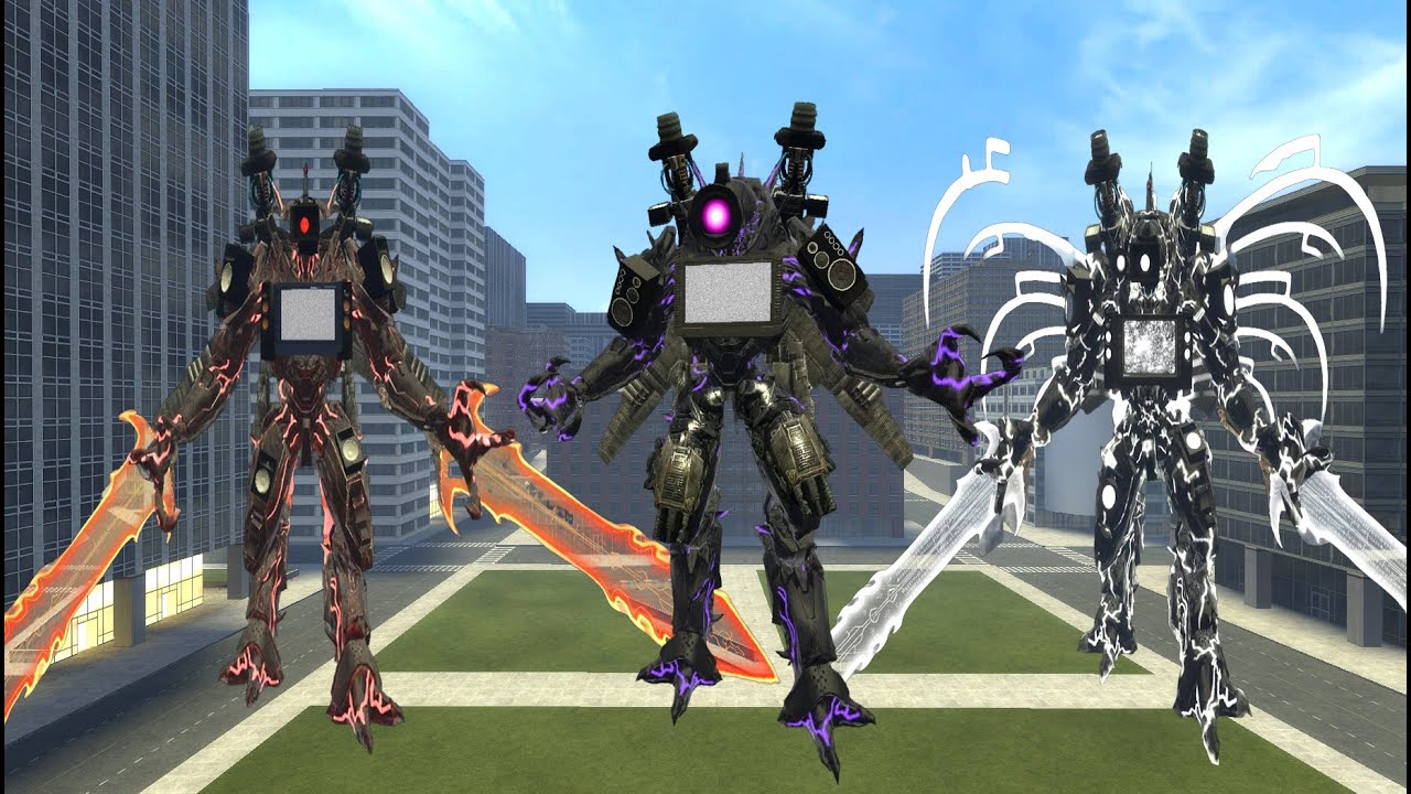 NEW GMOD TRI TITAN/MECHA BOSS/UPGR VS ALL SKIBIDI TOILET: IN GARRY'S ...