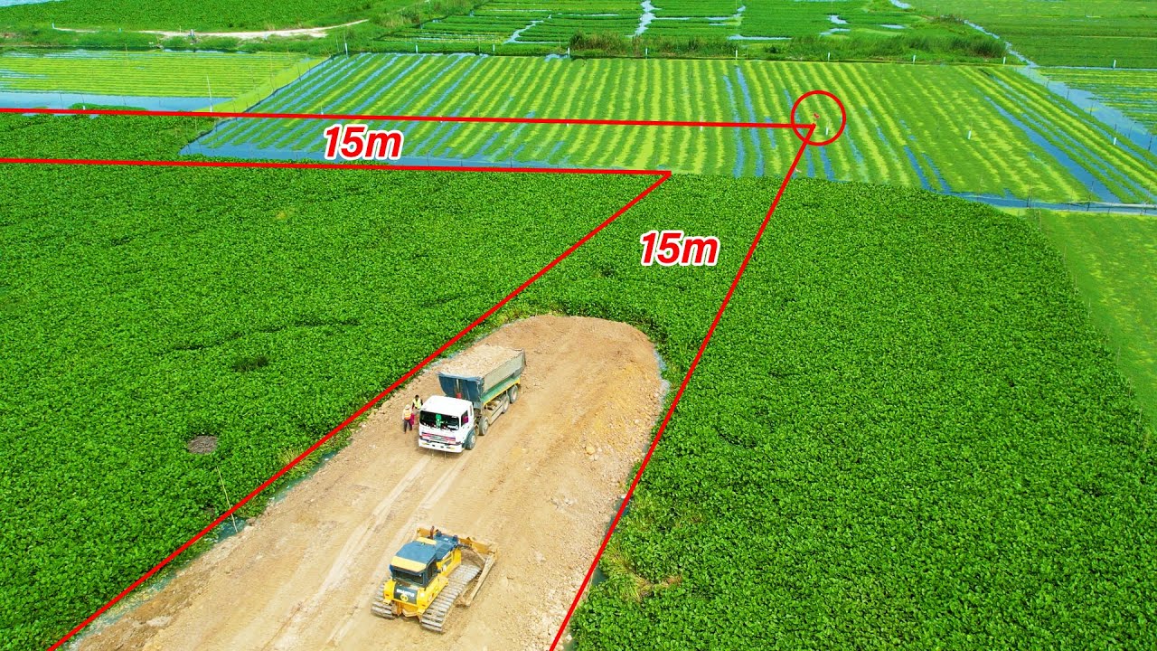 Ep3| Continue Update Project Building New Road Size 15M Around The Land ...