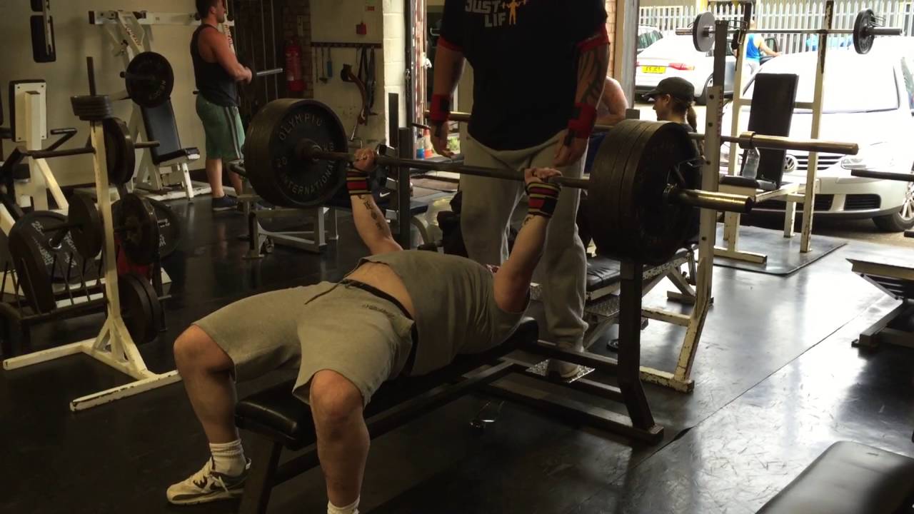 Bench press 180kg x2 reps - YouTube