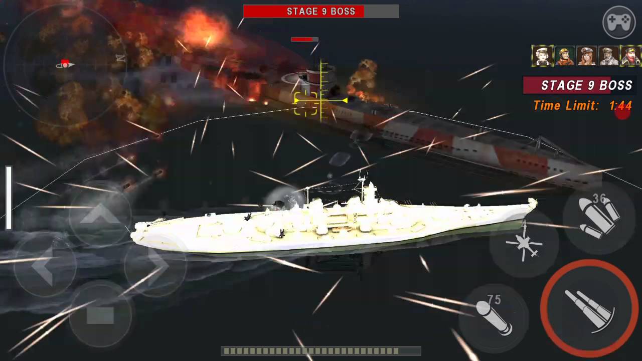 Warship Battle 3D - Montana Guardian vs. Boss Battle - YouTube