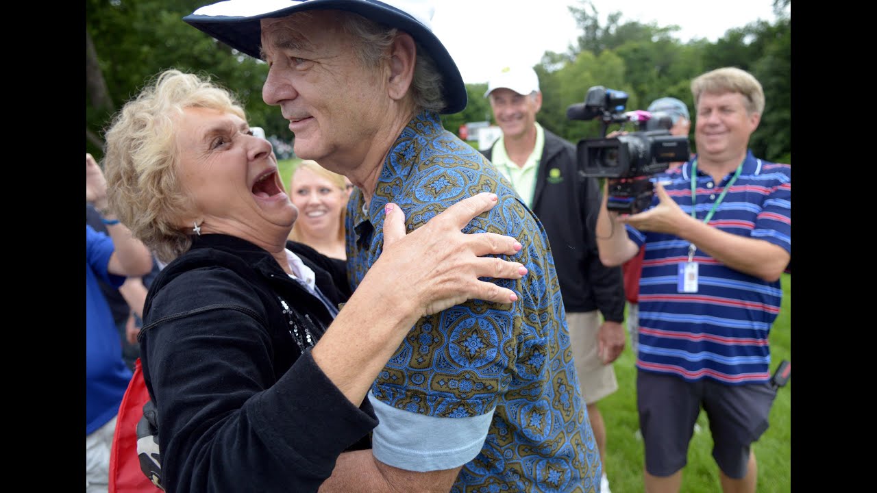 Bill Murray Jokes at the John Deere Classic - YouTube