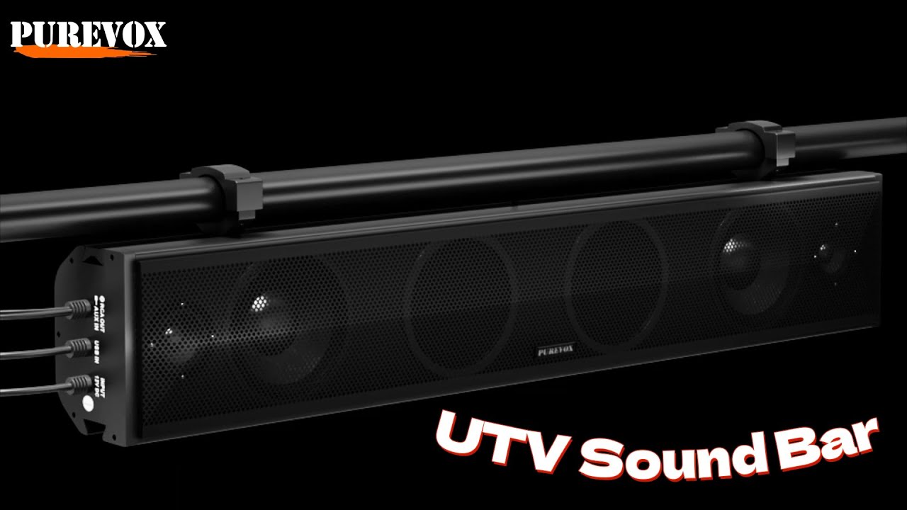How to install a Bluetooth Sound Bar on UTV bracket | PUREVOX - YouTube