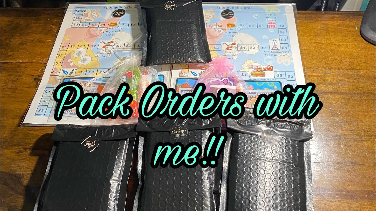 Pack orders with me! - YouTube