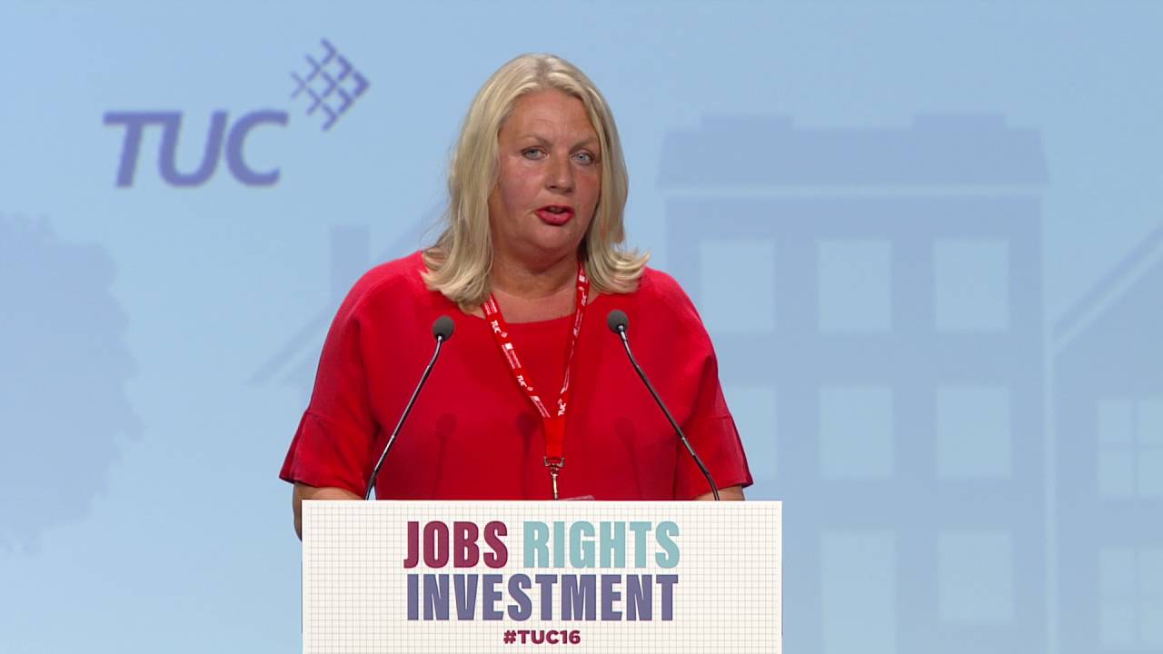Liz Snape (TUC President) at Congress 2016 - YouTube