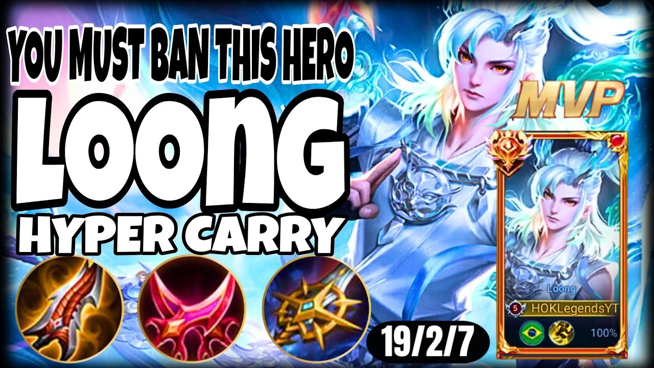 THE MOST BROKEN - LOONG HONOR OF KINGS BUILD AND GAMEPLAY | RANK EPIC ...