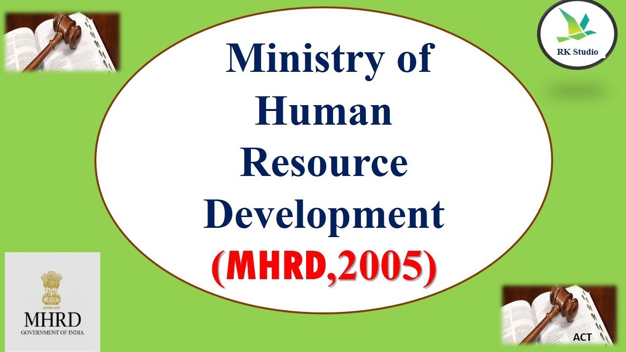 ministry of human resource development - YouTube