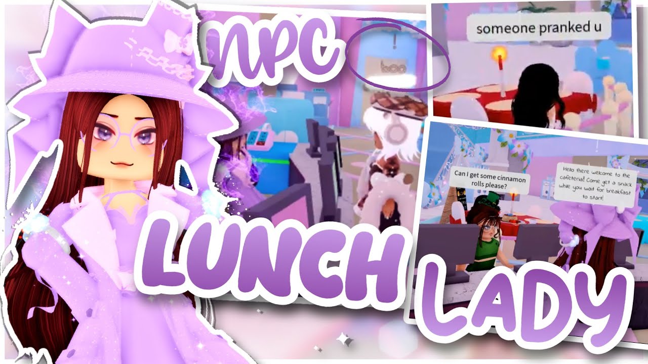 Pretending to be a LUNCH LADY NPC in Royale High Campus 2!! | Royale ...