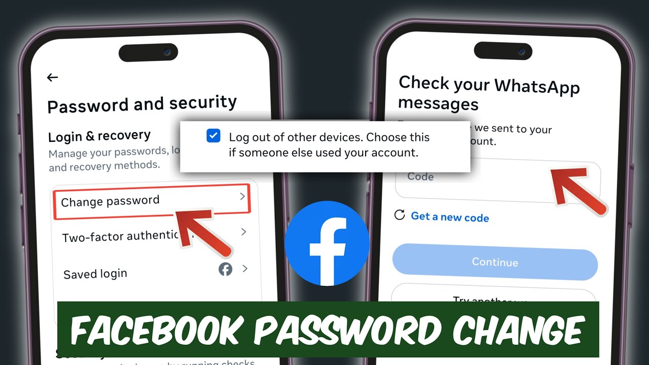 How to Change Password in Facebook without WhatsApp Code | Change Facebook Password without ...