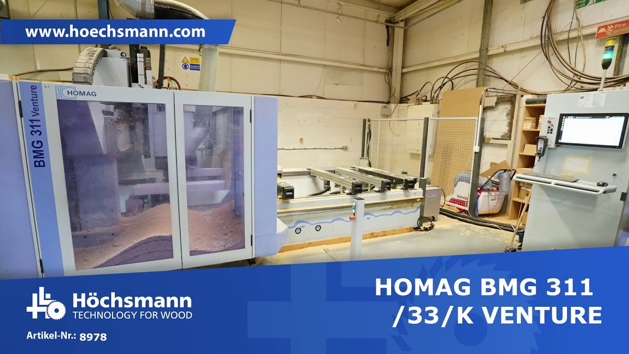 HOMAG BMG 311 /33/K VENTURE (Höchsmann Klipphausen) - YouTube