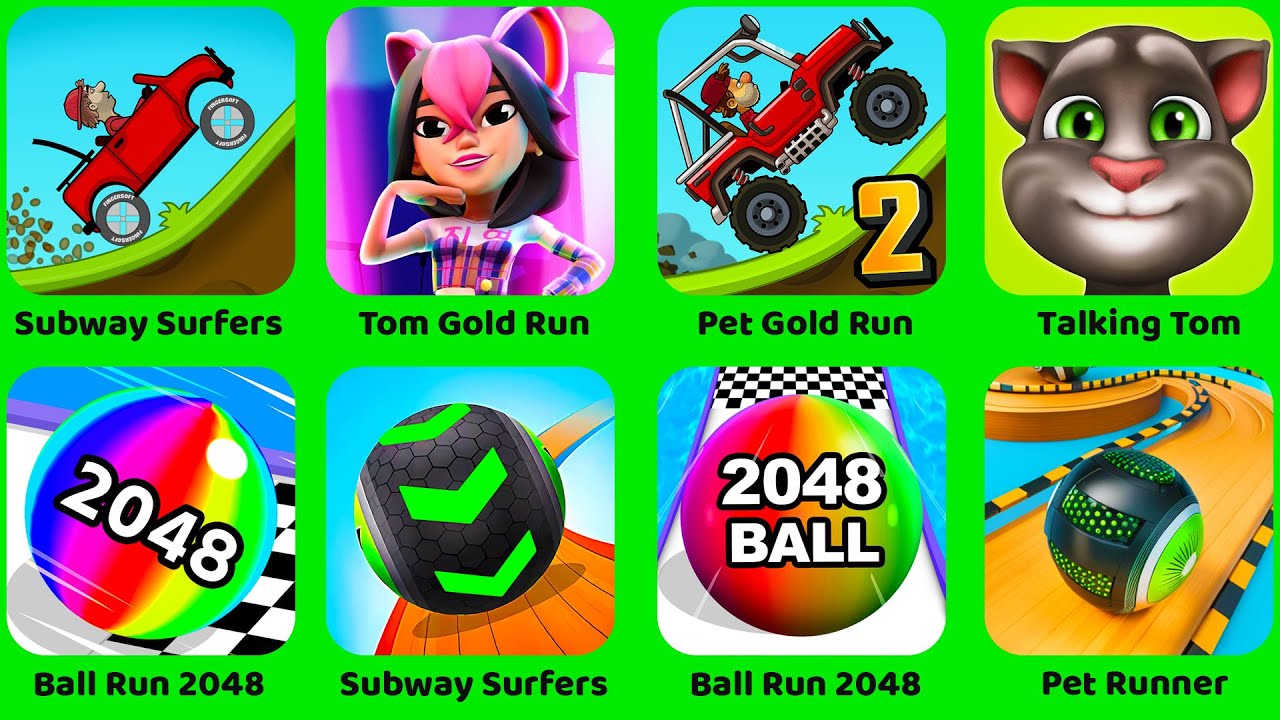 Going Balls,Zombie Tsunami,Om Nom Run,Talking Tom Time Rush ...