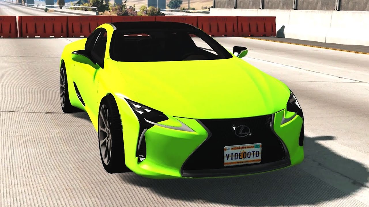 BeamNG drive Lexus LC 500 2017 Free Ride, Crashes and Overview with Ray ...