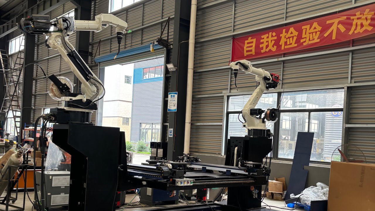 Hogi Automatic welding robot Robotic Arm for industrial ventilation fan ...