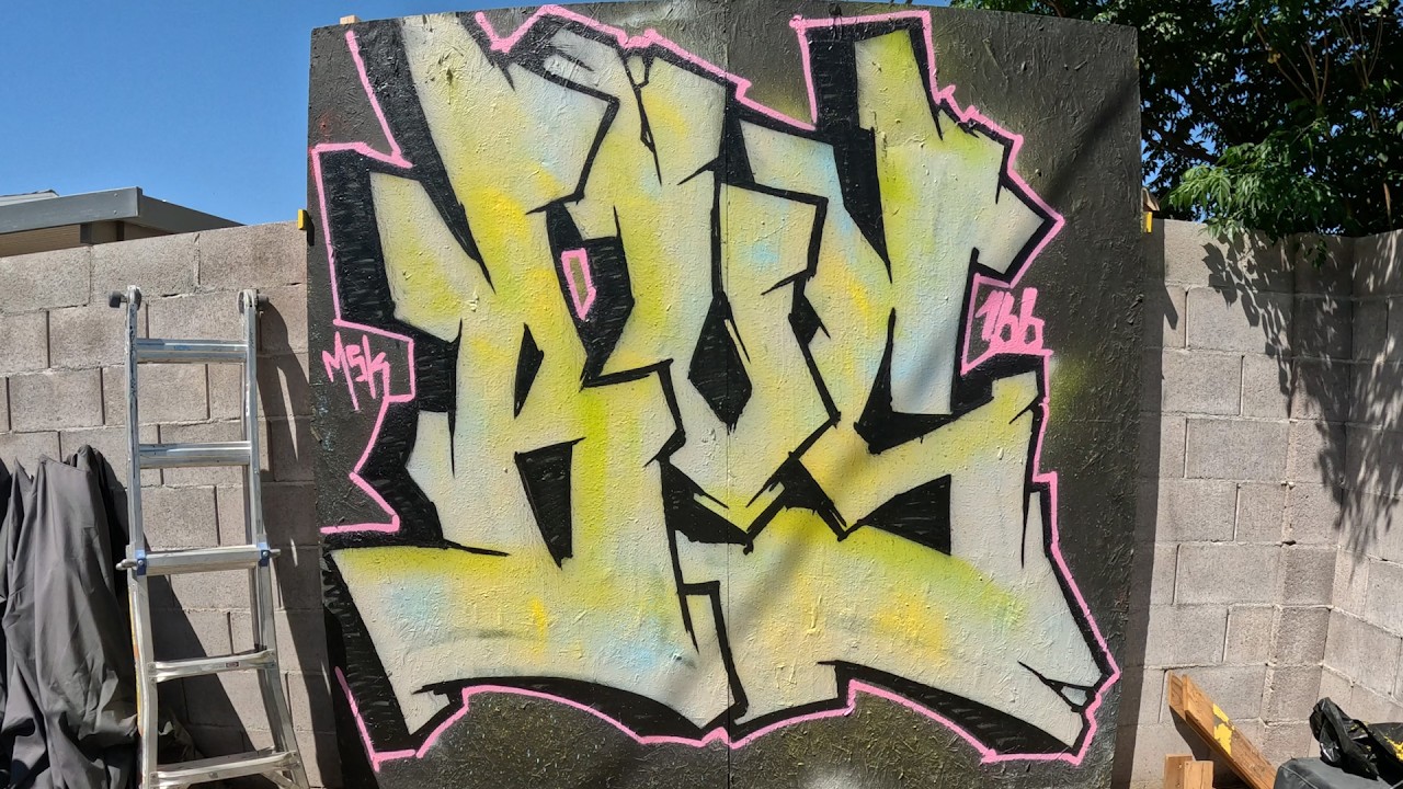 No Sketch Piece with the Vortex Cali #graffiti - YouTube