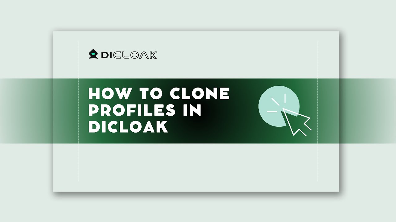 How to Clone Profiles in DICloak - YouTube