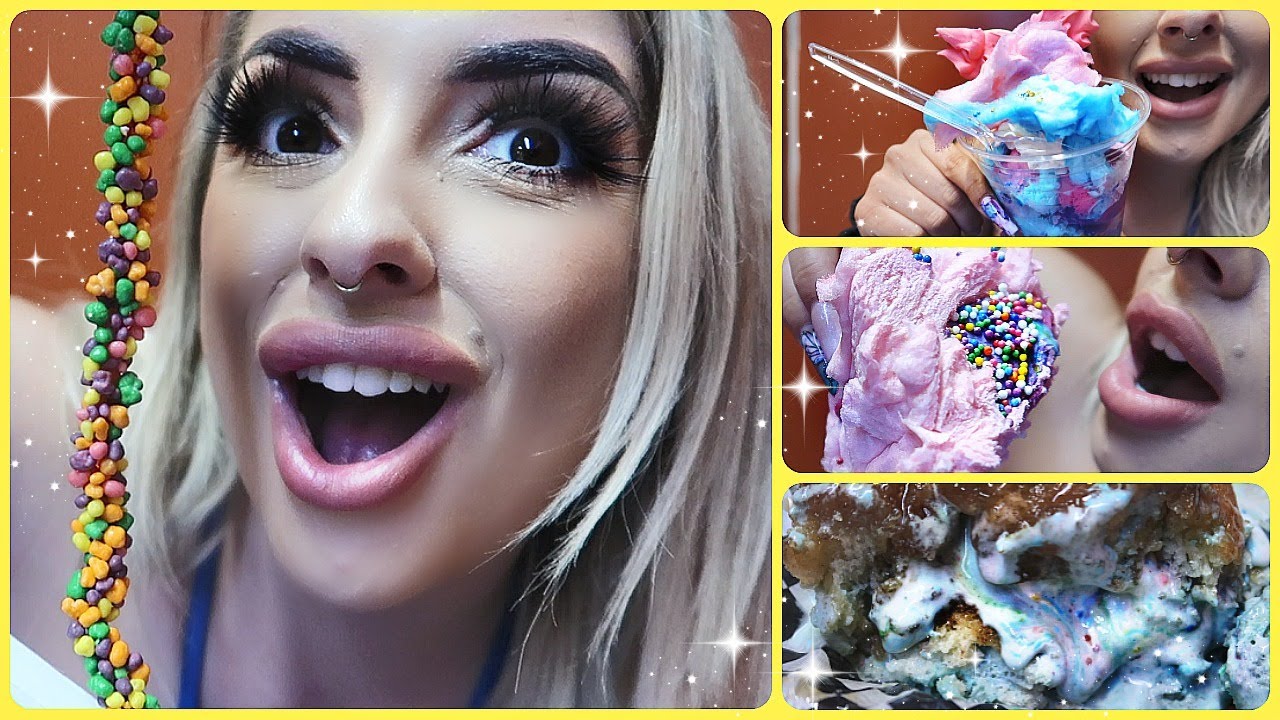 Super COLORFUL & CUTE Food Taste Test!! - YouTube