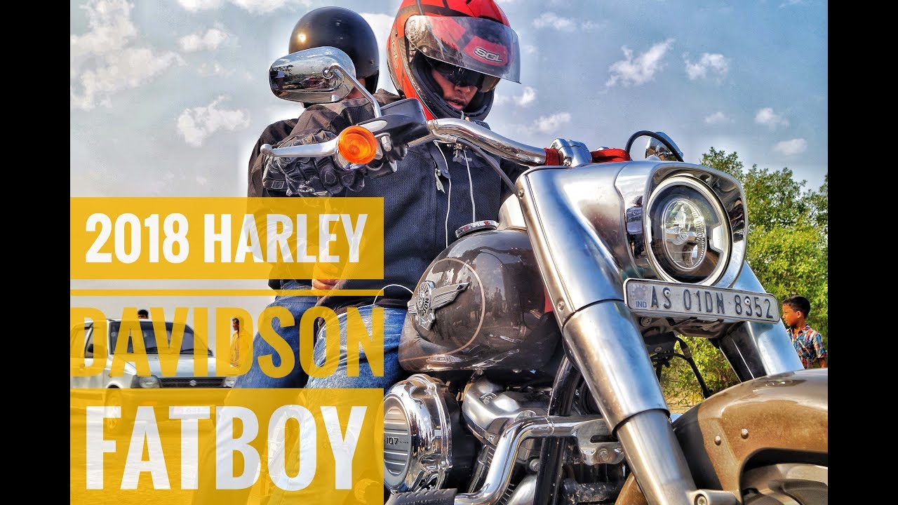 RIDING ALL NEW 2018 HARLEY-DAVIDSON FATBOY | INDIA - YouTube