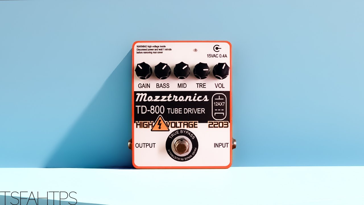 No Diode Clipping - it's ALL TUBE - Mozztronics TD-800 Tube Driver ...