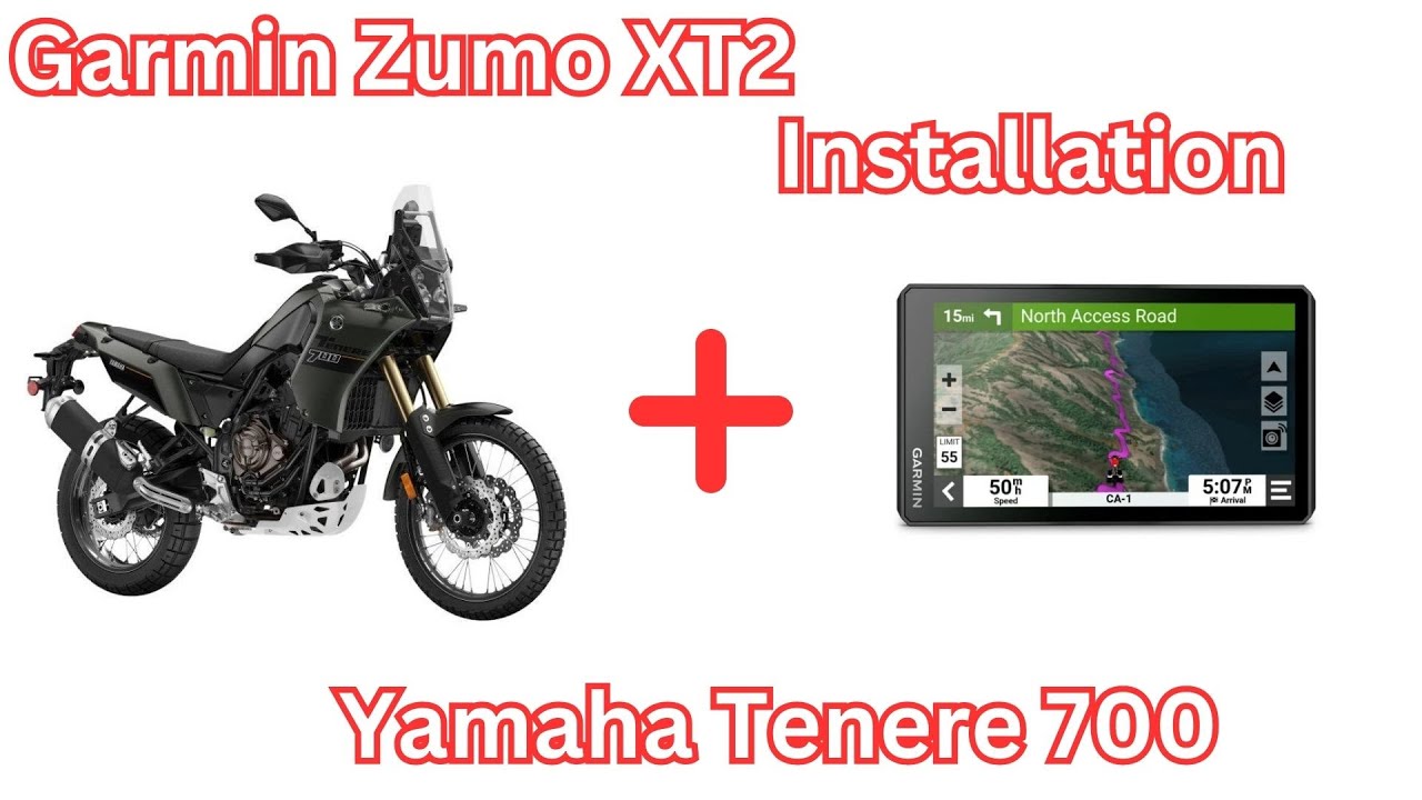 Garmin ZUMO XT2 install on a Yamaha Tenere 700 - YouTube