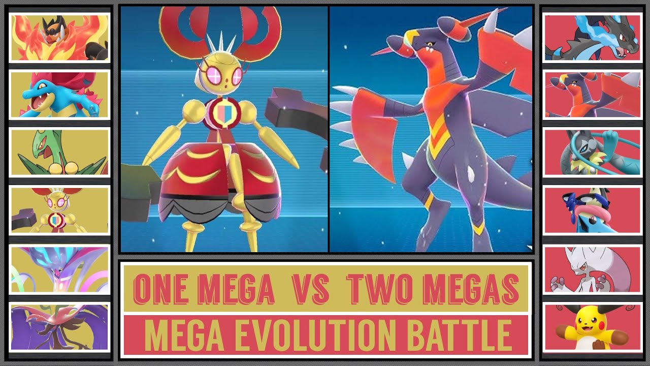 New Mega Pokémon Battle: 1 MEGA vs 2 MEGAS - YouTube