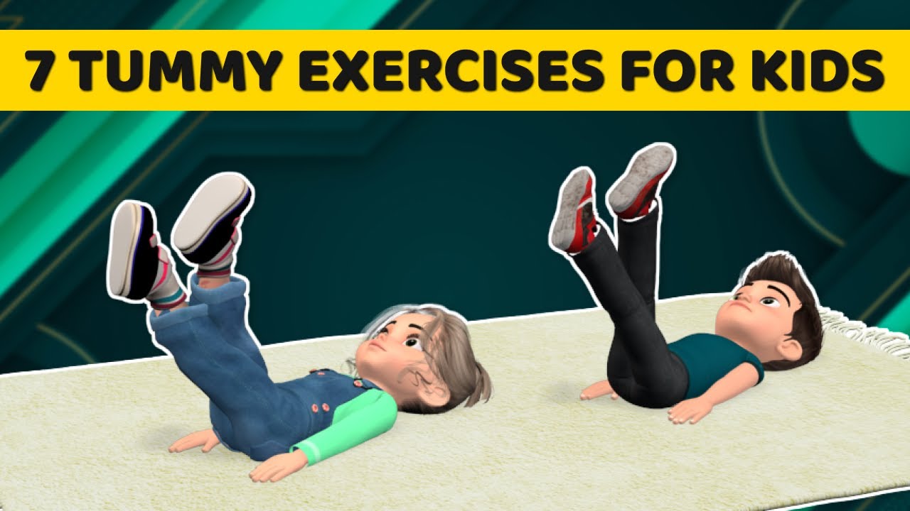 7 EASY TUMMY EXERCISES FOR KIDS AT HOME - YouTube