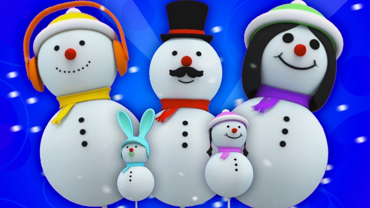 snowmen bánh pop | gia đình ngón tay | Giáng sinh bài hát | Snowmen ...