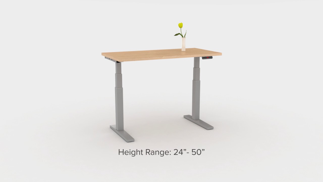 MTM Flex Height Adjustable Table - YouTube
