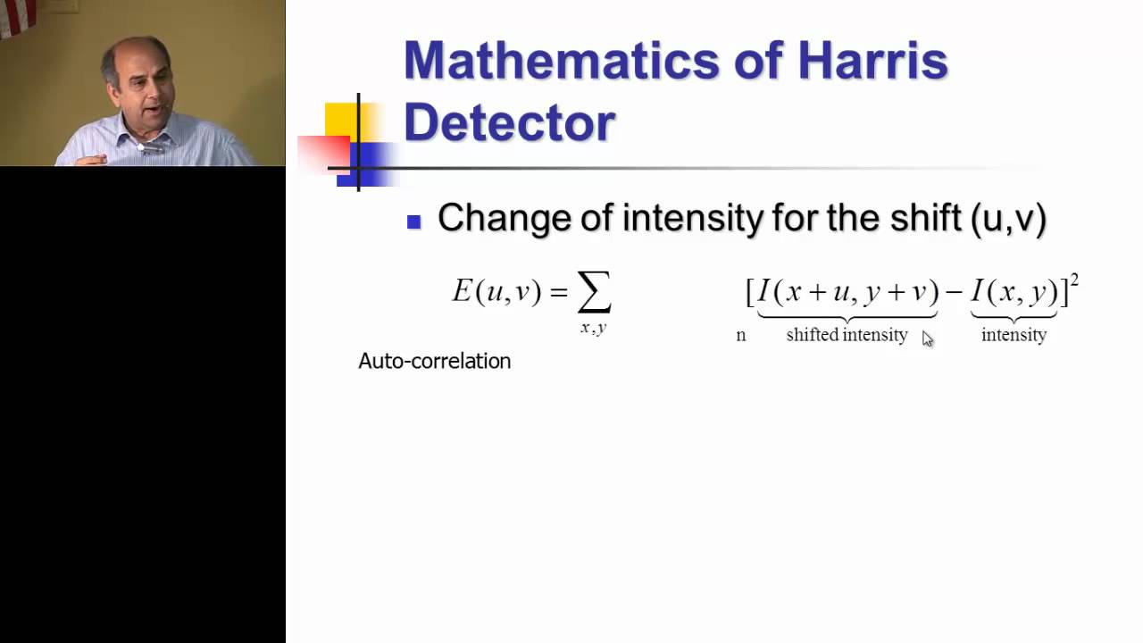 Lecture 04 - Interest Point Detection - YouTube
