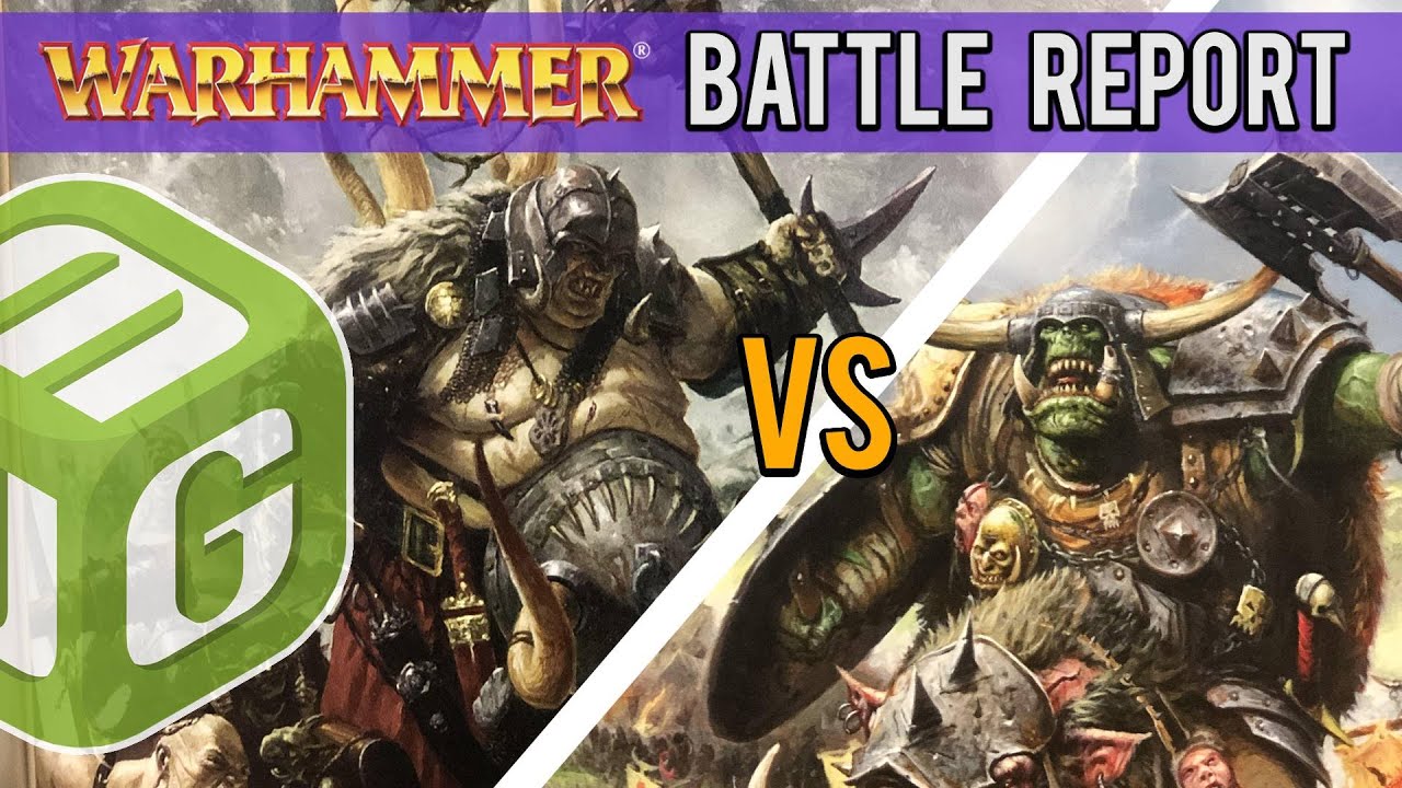 Ogres vs Orcs and Goblins Warhammer Fantasy Battle Report Ep 43 - YouTube