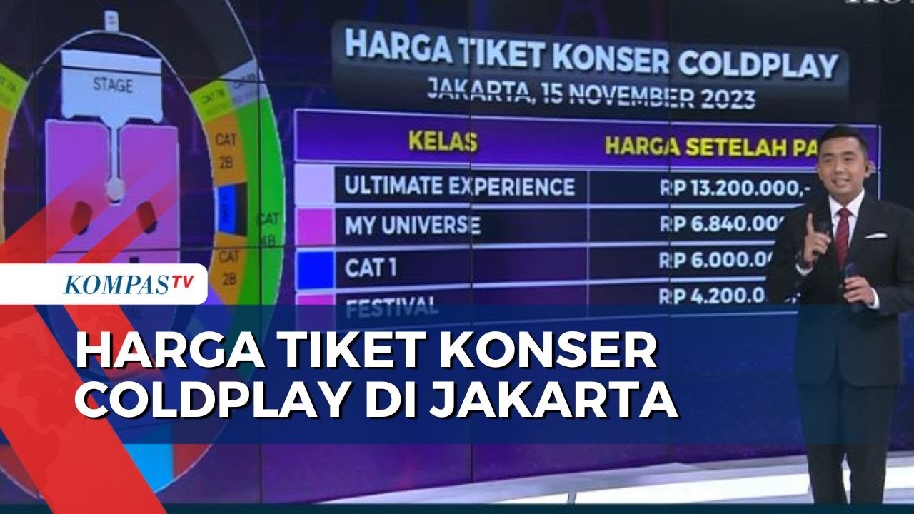 Berikut Harga Tiket Konser Coldplay di Jakarta Setelah Kena Pajak - YouTube